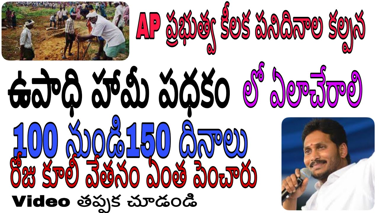 AP Upadi hami Pathakam Update ||Upadi hami Payment Details In State ...