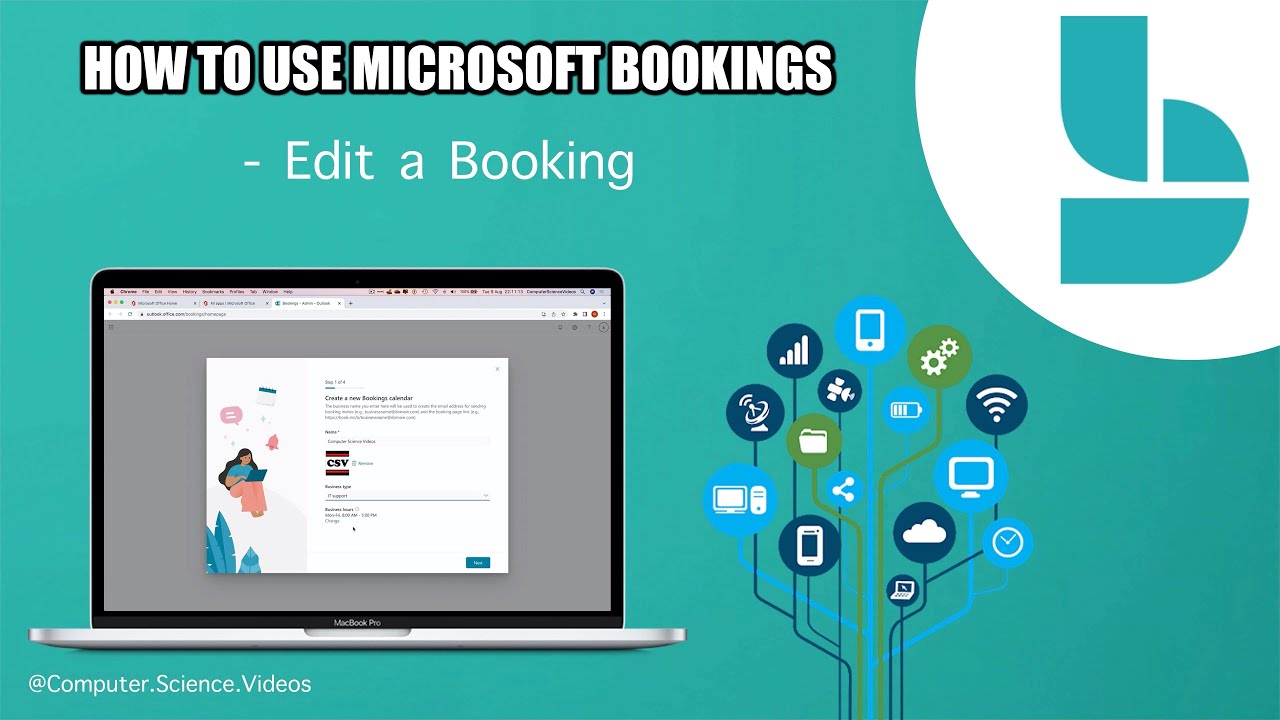 How to USE Microsoft Bookings for Office 365 On a Mac - Tutorial 4 - Edit Booking - Basic ...