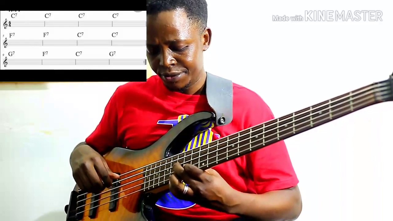 Walking bass - bass lesson ||12bar blues - YouTube