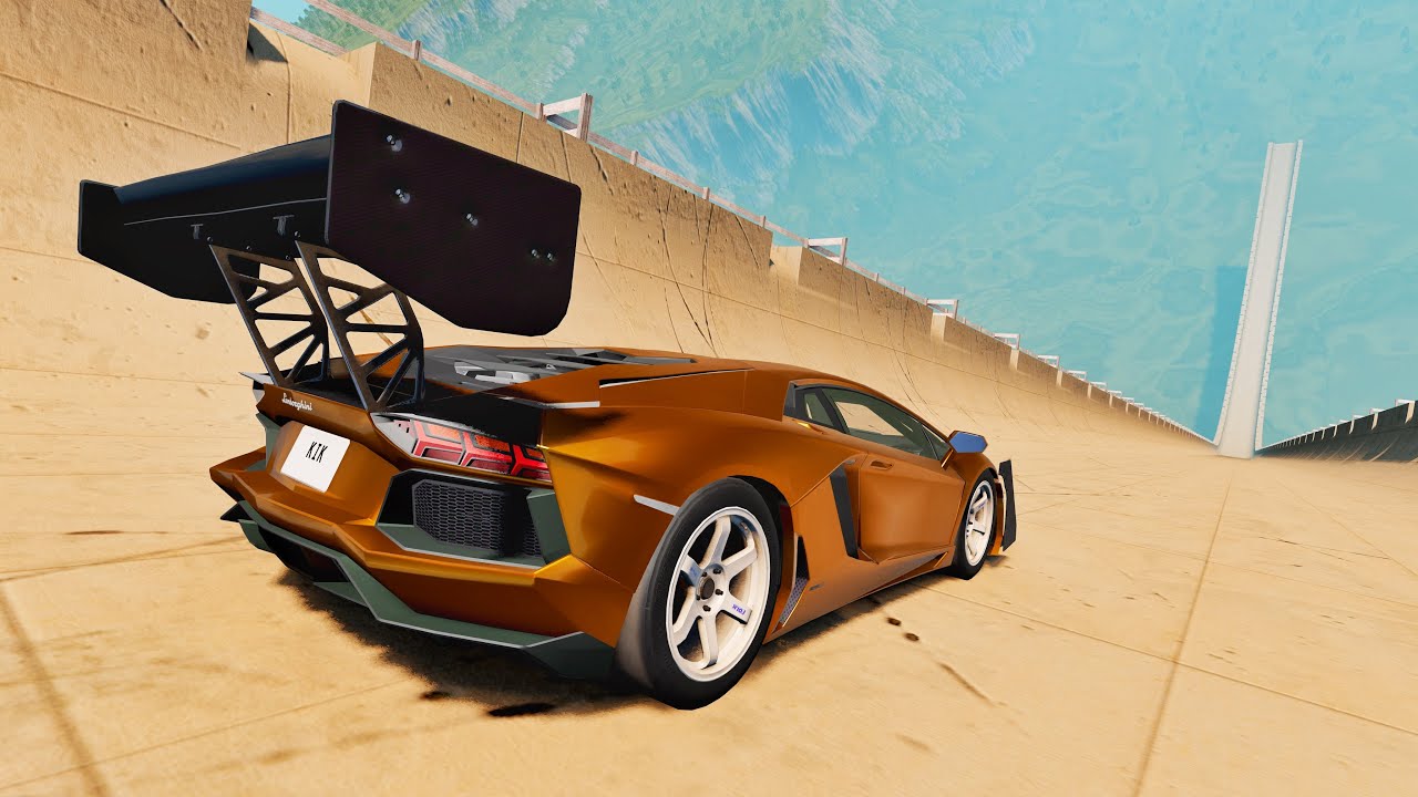 CARS VS GIANT RAMP #5 | BeamNG Drive - YouTube