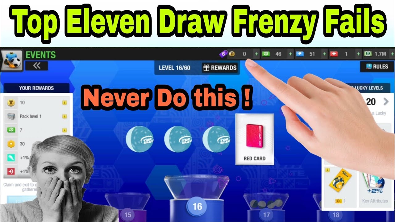 Top Eleven Draw Frenzy Fails ! What happens when you keep playing Draw ...