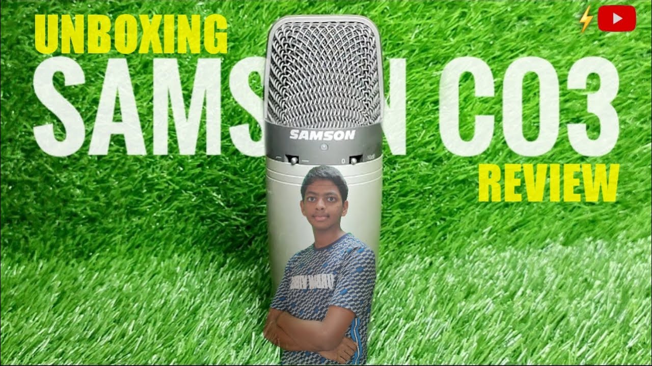 Samson CO3 unboxing and review || in Telugu || professional microphone ...
