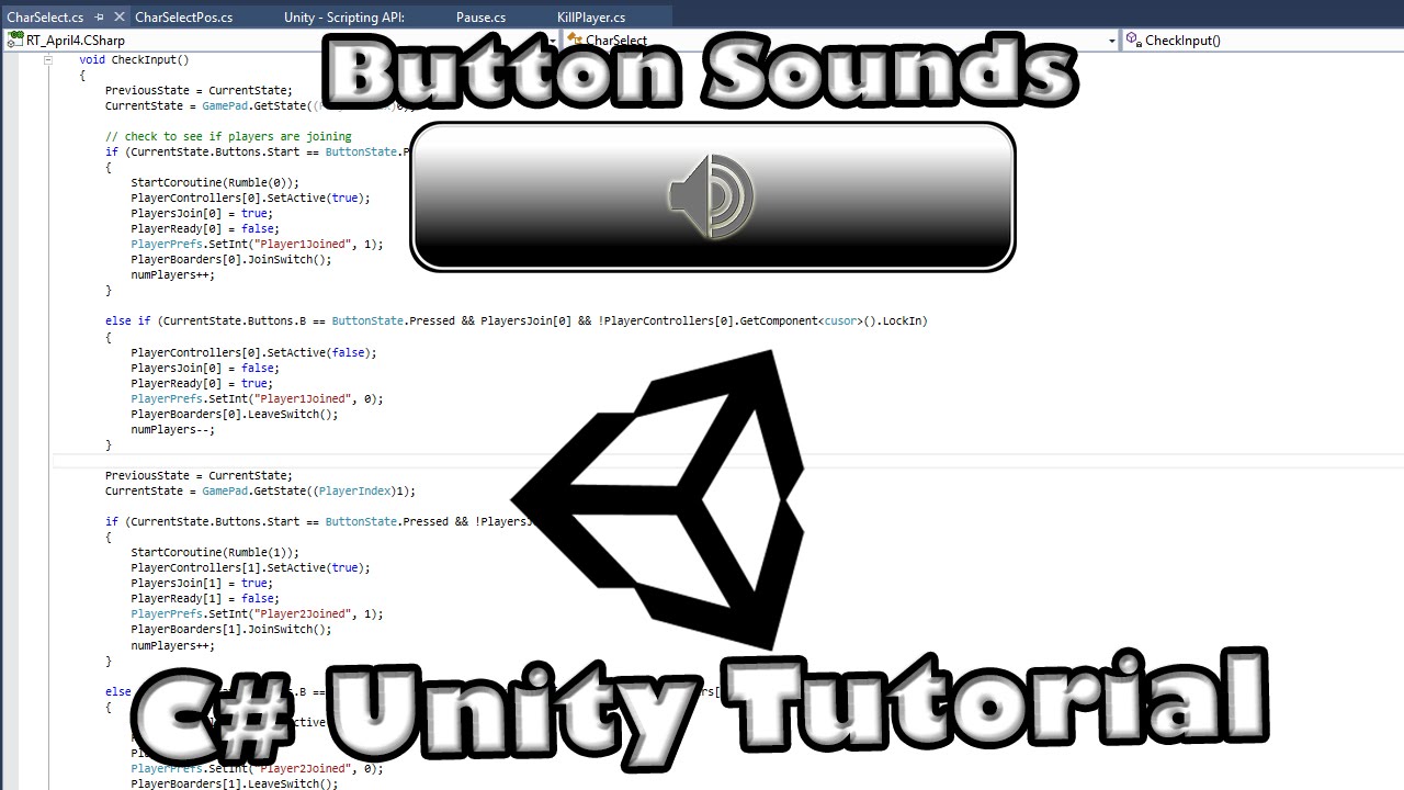 Unity Easy Button Sound Tutorial Youtube 4835