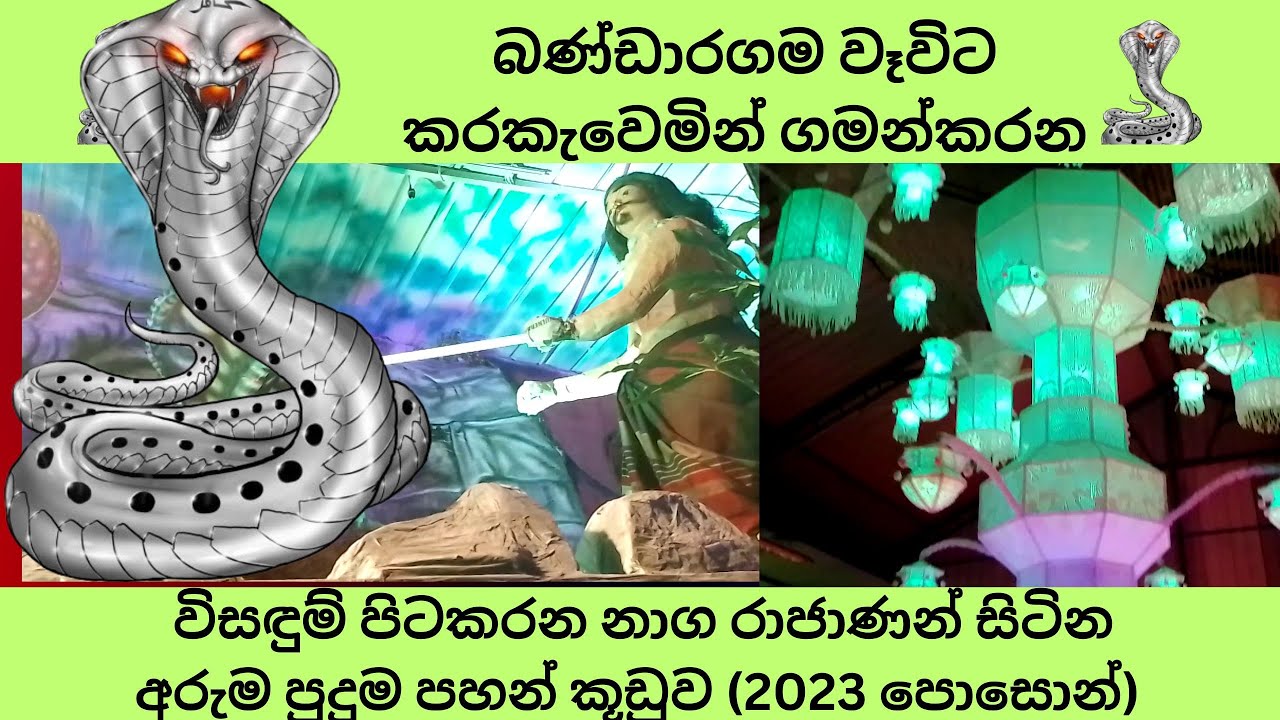 බණ්ඩාරගම වෑවිට කරකැවෙමින් පොළවේ ගමන්කරන නාගරාජා සිටින අරුමපුදුම පහන් ...