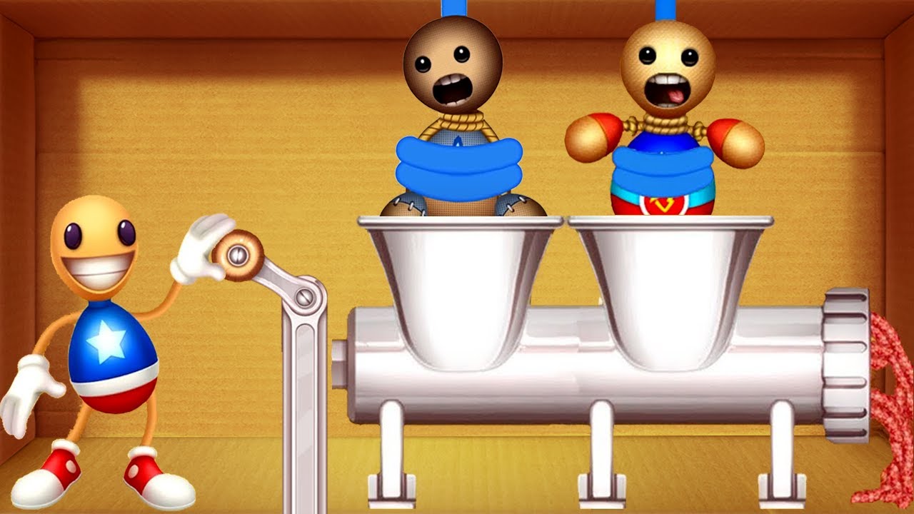 2 Buddyman vs Fun Meat Grinder | Kick the Buddy 2 vs Buddyman Kick 2 ...