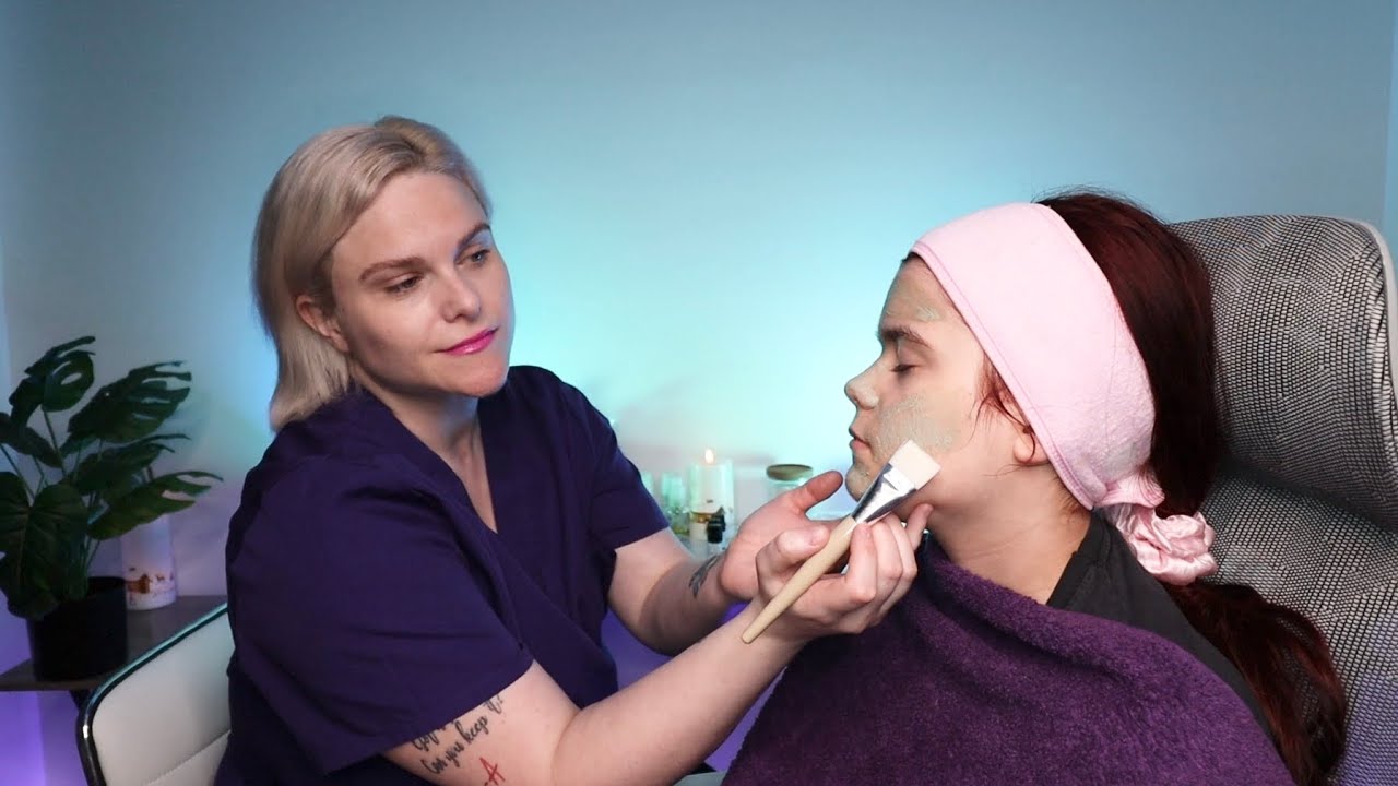 A Relaxing Real Person ASMR Facial Treatment & Massage - YouTube
