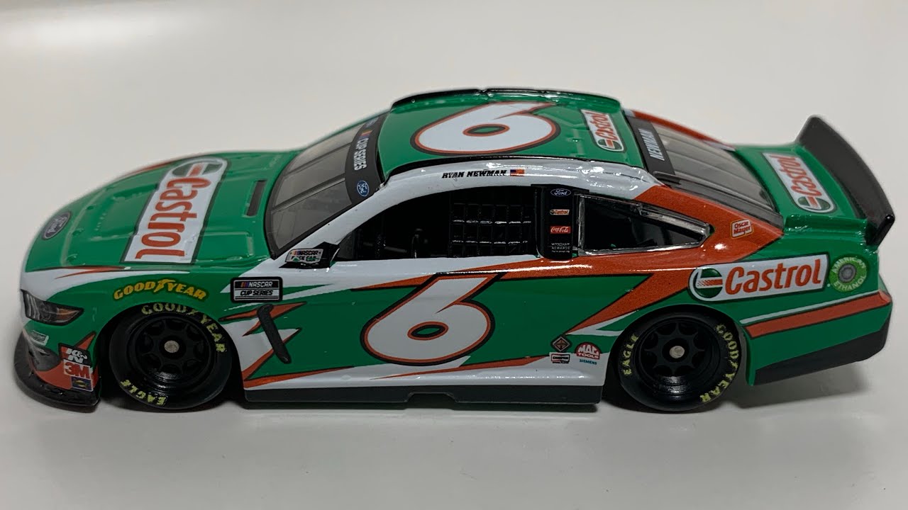 Diecast Review: Ryan Newman 2020 Castrol Ford Mustang 1:64 - YouTube