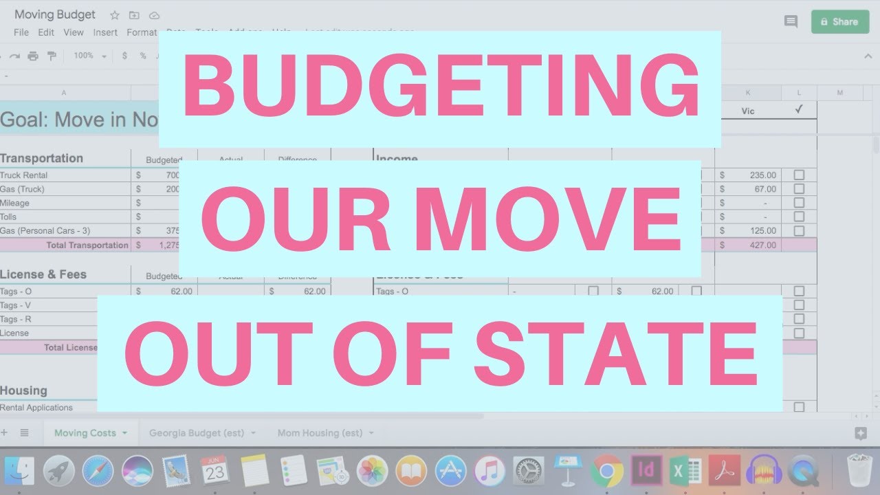 Moving Budget 2020: What It’s Gonna Cost Us | Moving Out Of State & In ...