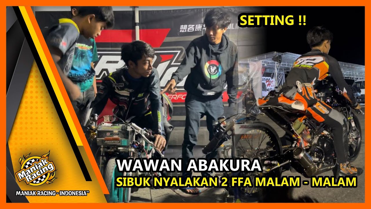 SEPERTI INI MEKANIK ABAKURA SETTING MALAM HARI 2 MX KING FFA - YouTube