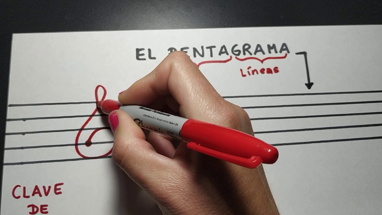 Como dibujar la Clave de Sol - YouTube