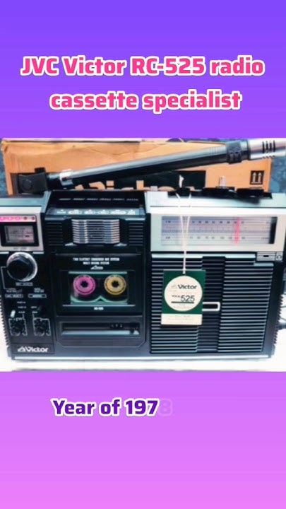 JVC Victor RC-525 radio specialist tape recorder 💯🌠👌🌈🔔🥰 - YouTube