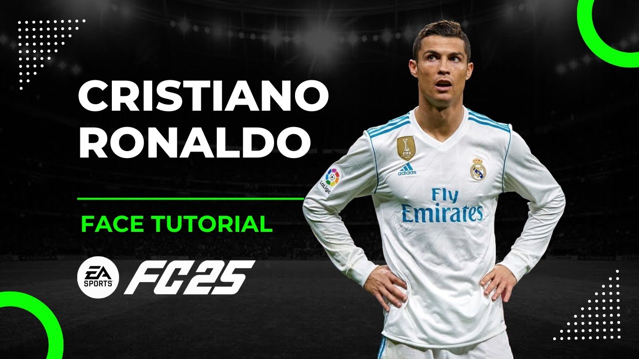 EA FC25 Player Creation Guide: CRISTIANO RONALDO Lookalike Face Tutorial + Stats - YouTube