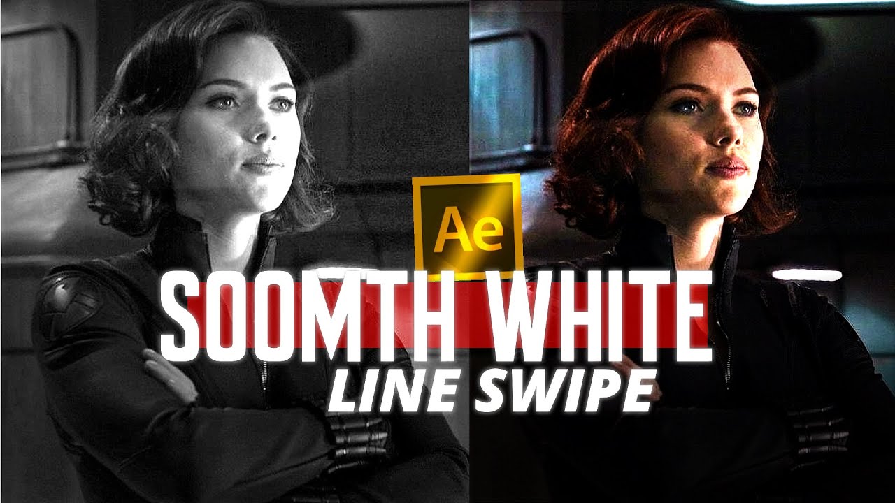 White solid swipe (white line transition) :after effcts toturial - YouTube