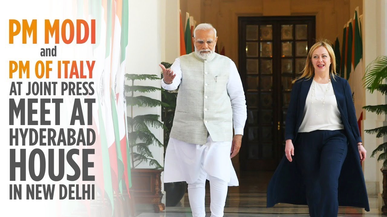 PM Modi & Italian PM Meloni witness Exchange of Agreements & hold Joint ...