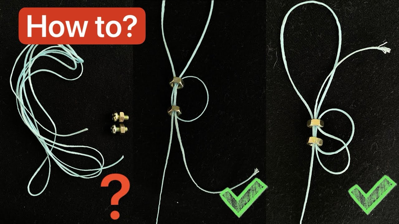 Thin string can be tied securely too! - YouTube