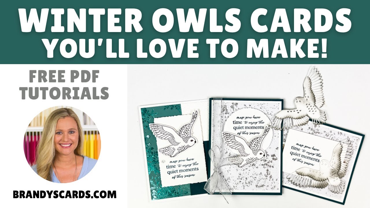 Winter Owl Cards You'll Love to Make! Give them a Try! - YouTube
