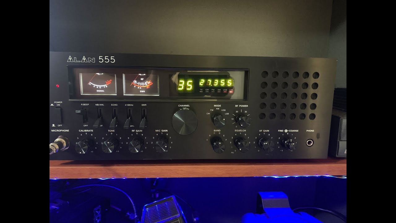 ALAN 555 CB RADIO BASE STATION - YouTube