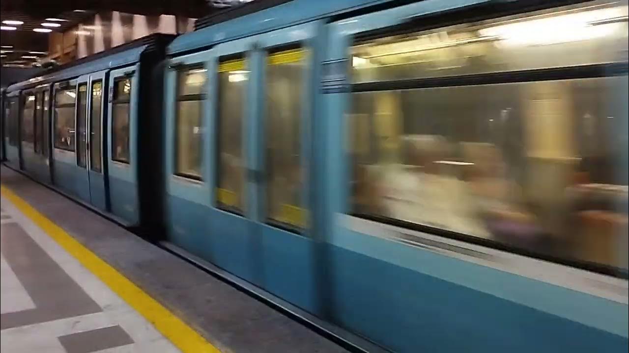 NS 93 2058 Línea 5 Metro de Santiago En santa Ana - YouTube