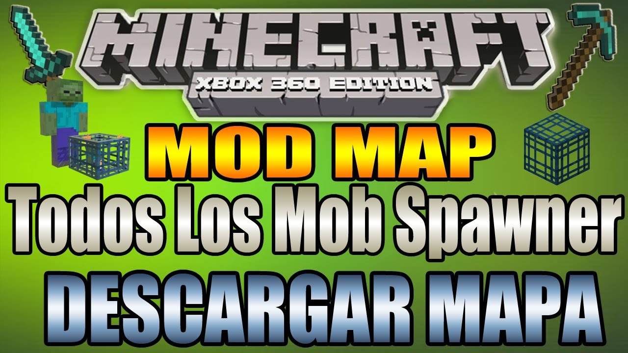 Minecraft Xbox 360 - MOD Map - Todos los Mobs Spawners - Descargar Mapa ...