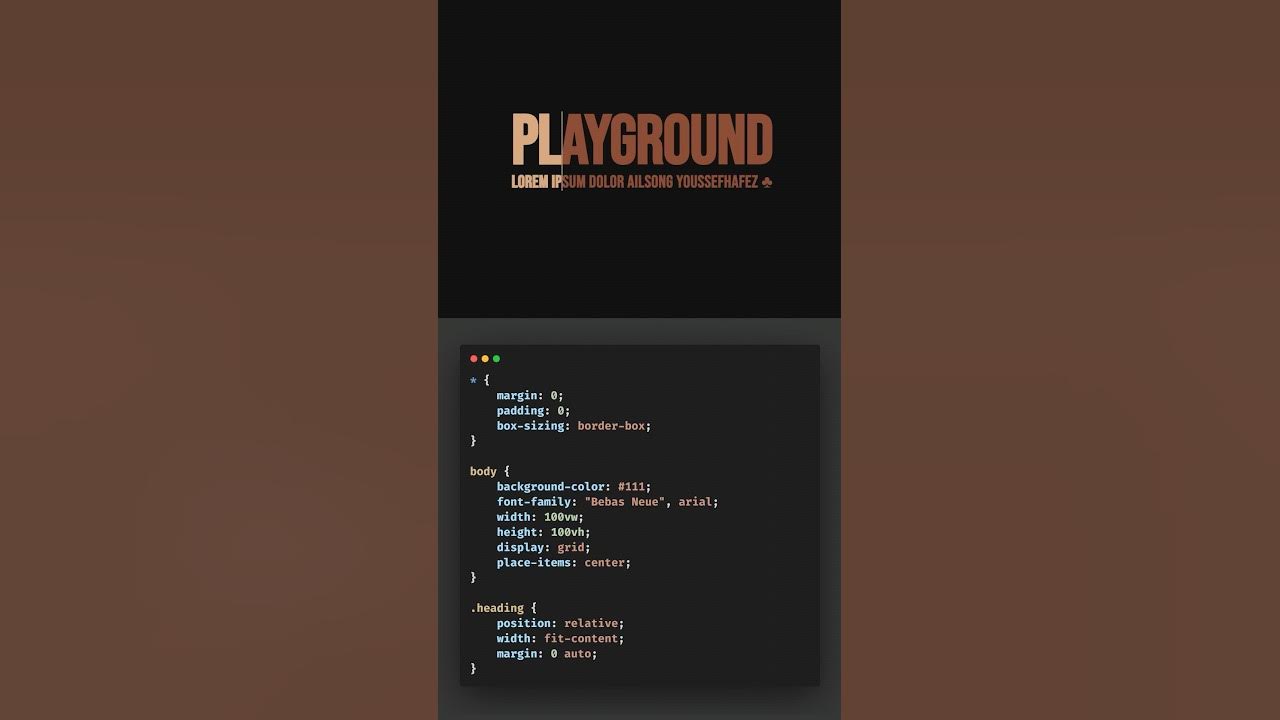Css Text Animation Effect Html Css Frontend Coding Web Youssefhafez Youtube