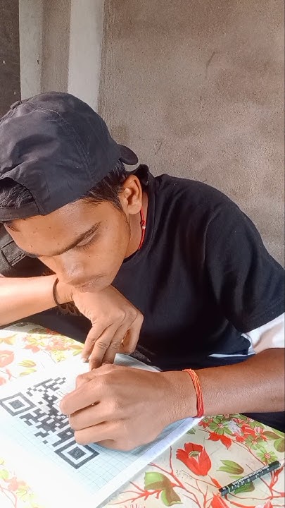 How to draw QR CODE DRAWING #shorts @artistyoutube1 - YouTube