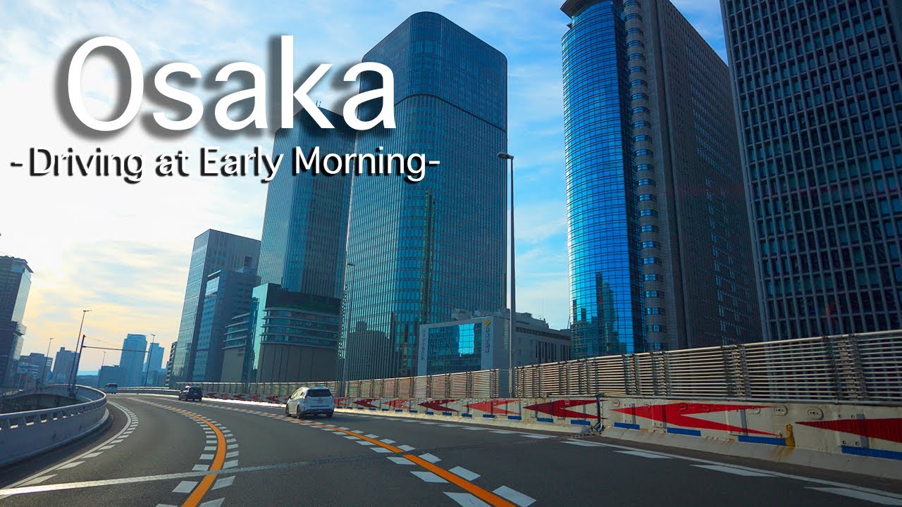 [ Driving Japan ] | Osaka Hanshin Expressway Loop Line at Early Morning ...