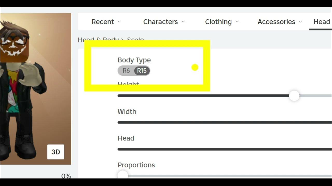 How to switch to r15 on Roblox | Change R6 to R15 in Roblox | Guide | Scale - YouTube