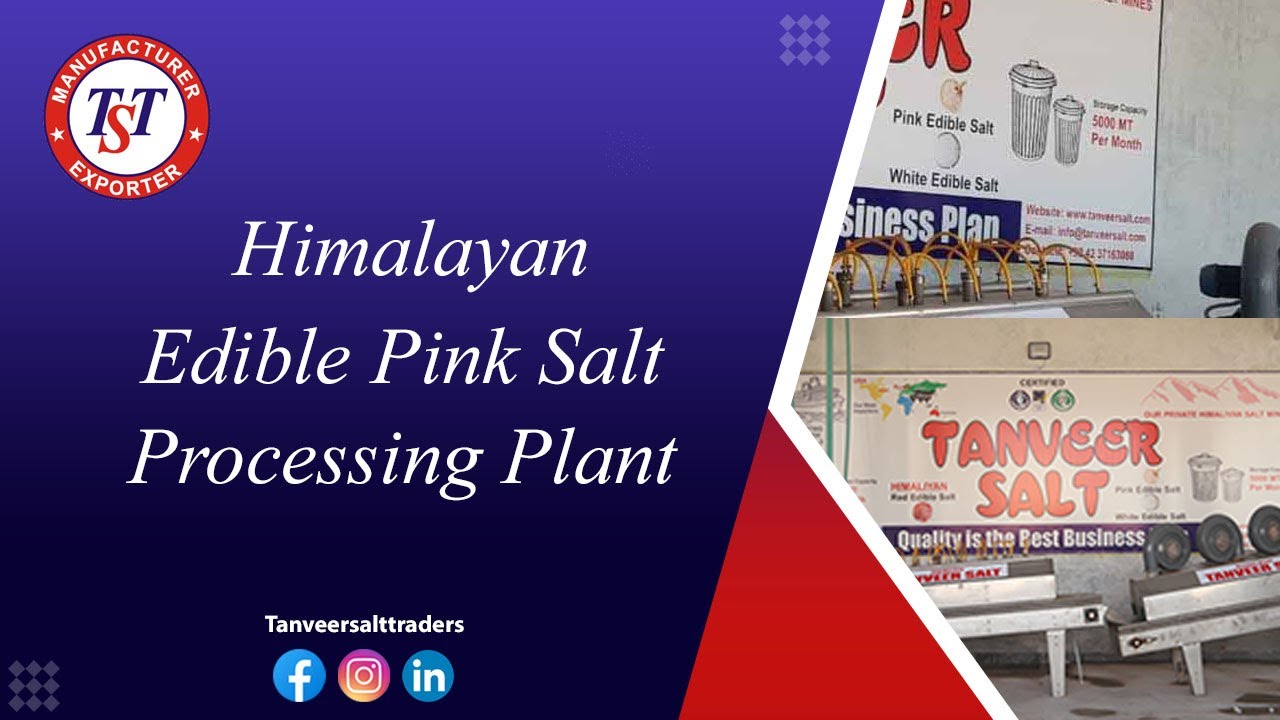 Himalayan Pink/Dark Pink Salt Processing Unit - YouTube