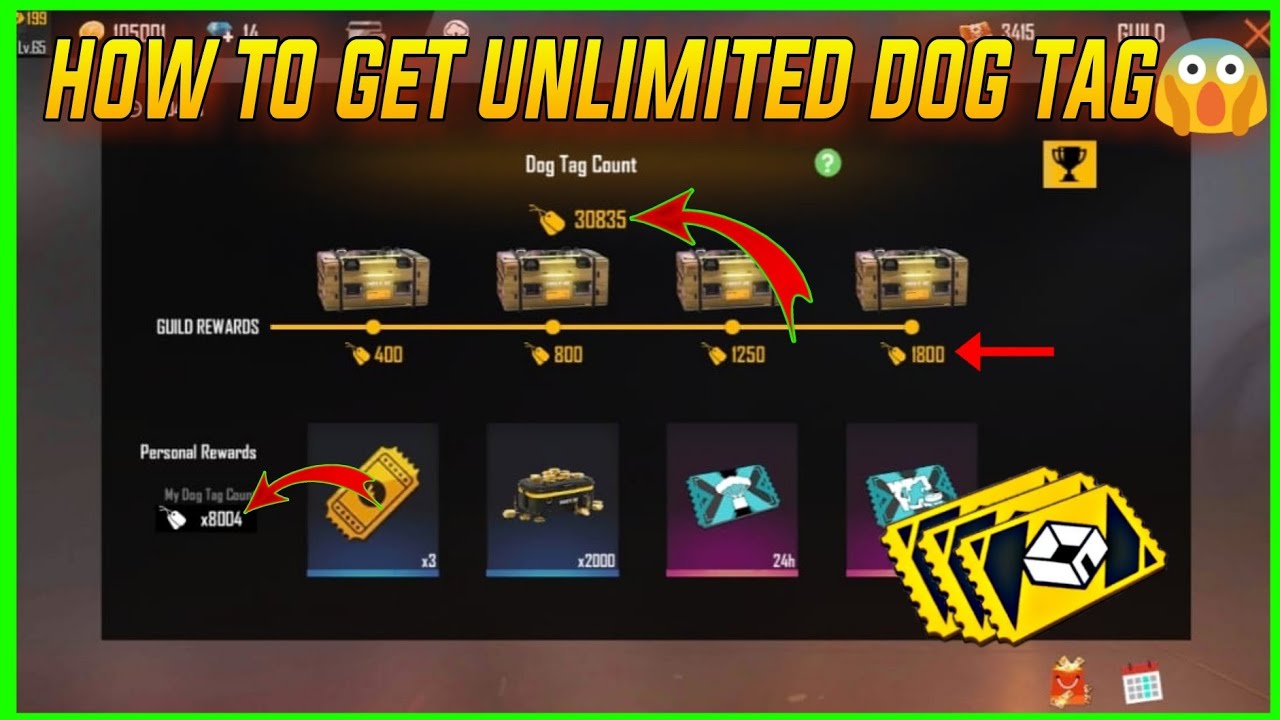 HOW TO GET UNLIMITED DOG TAG IN FREE FIRE || BD GAMER AHY - YouTube