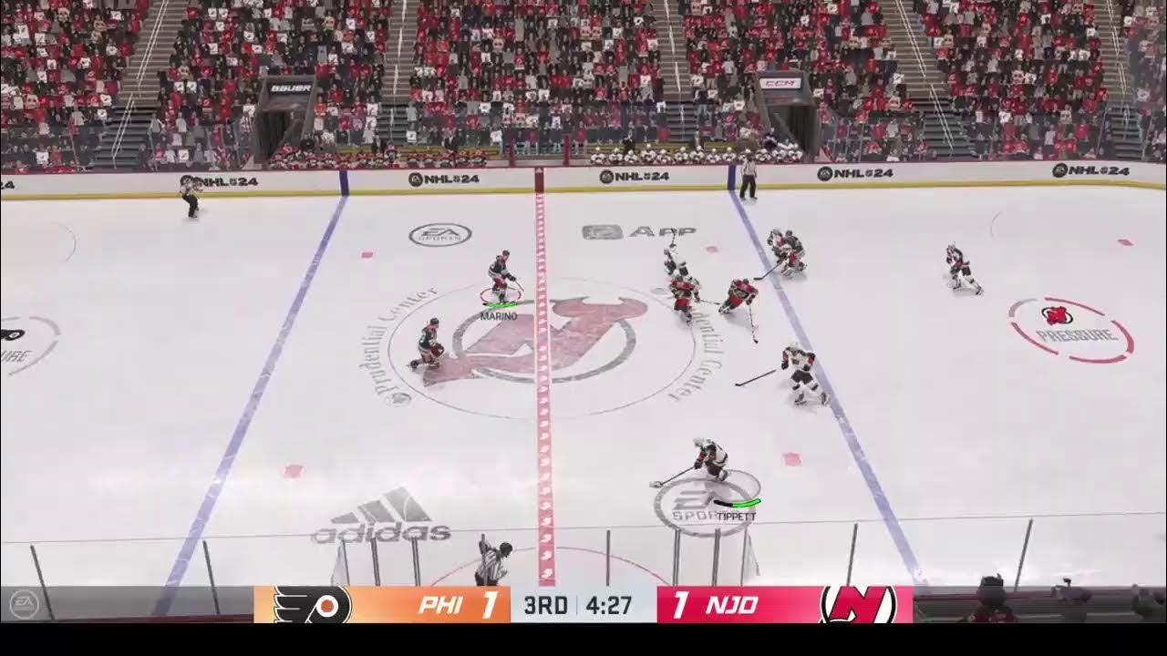 NHL 24: Philadelphia Flyers vs. New Jersey Devils - Full Gameplay - YouTube
