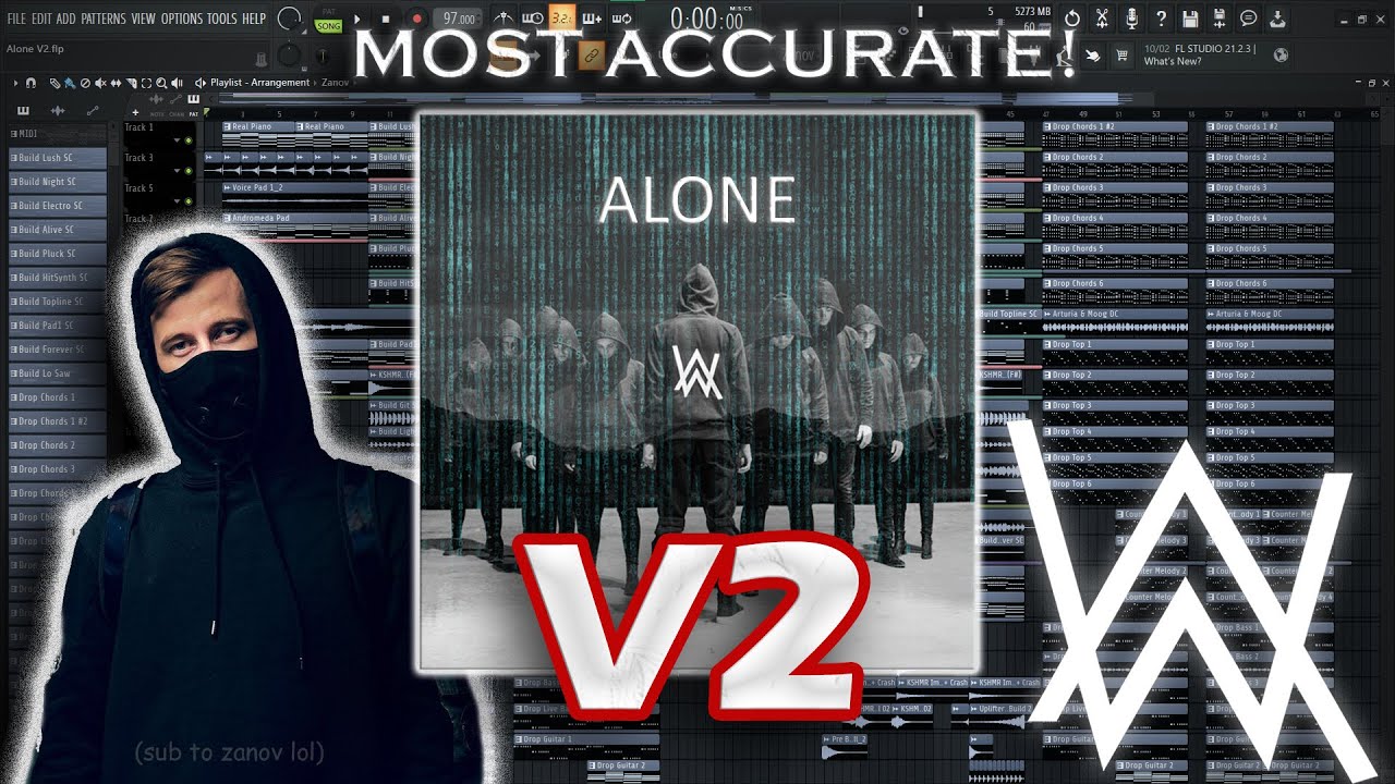 V2 | Alan Walker - Alone (FL Studio Remake) | MOST ACCURATE - YouTube