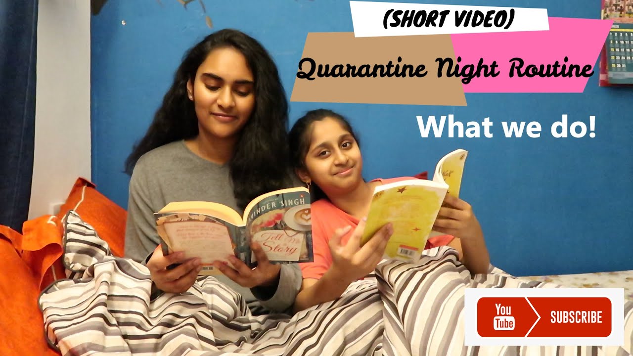 QUARANTINE NIGHT ROUTINE(SHORT VIDEO) ft.Sharon Maria - YouTube