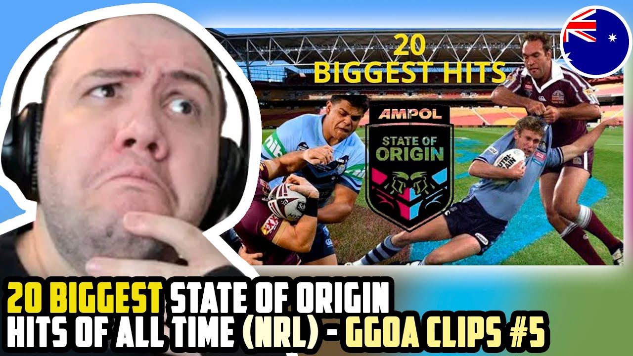 🇦🇺 First Time Seeing State Of Origin: 20 Biggest hits Of All Time (NRL ...