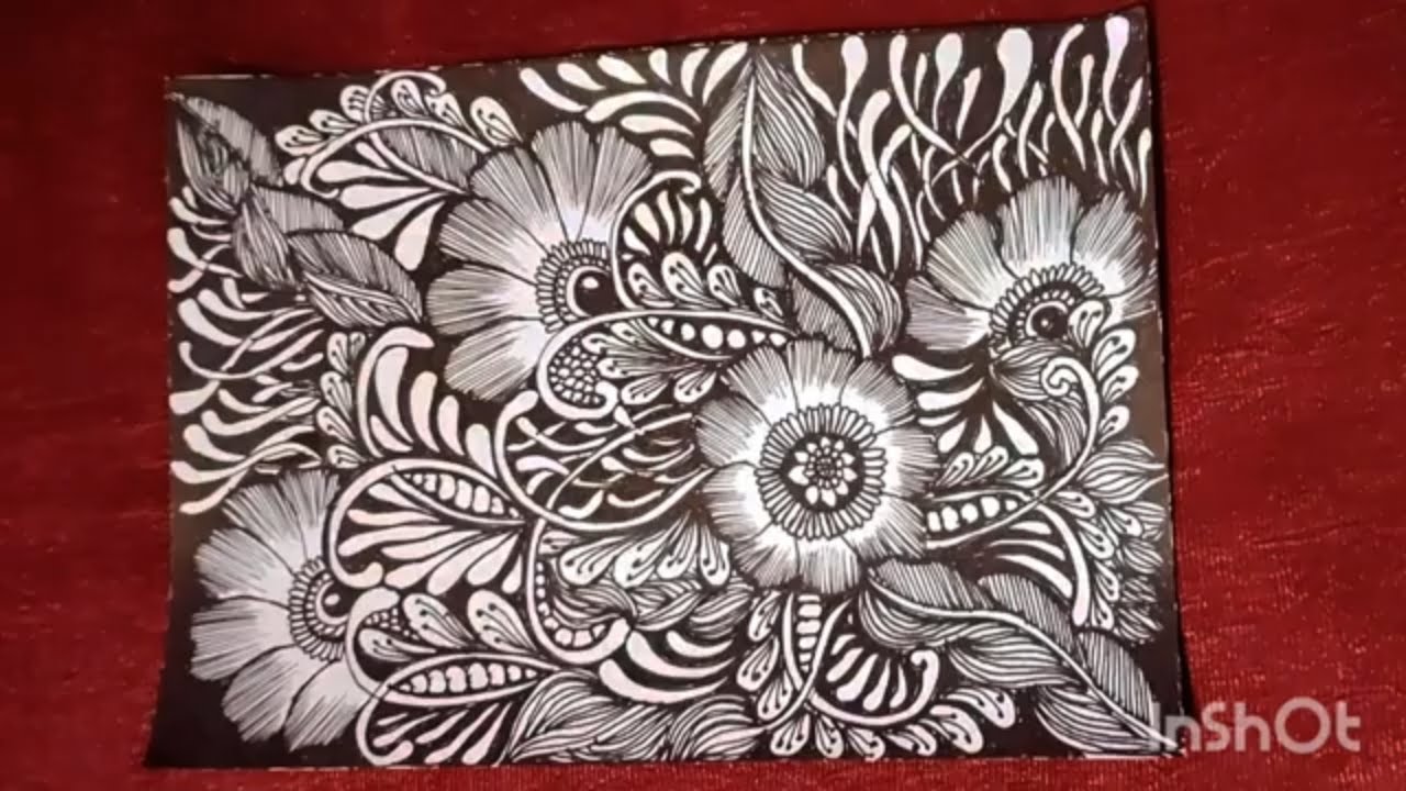 Zentangle art for beginners | Zentangle doodle art | Zentangle tutorial ...