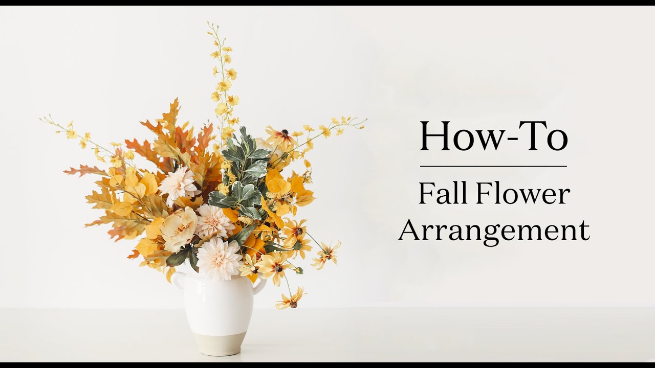 How to Make A Fall Flower Arrangement - YouTube