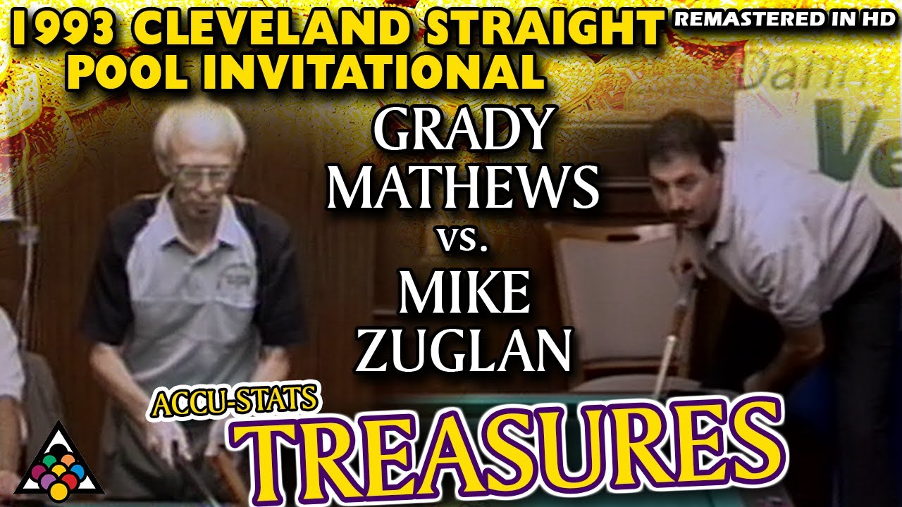 EPIC 14.1: Grady MATHEWS vs Mike ZUGLAN - 1993 CLEVELAND STRAIGHT POOL ...