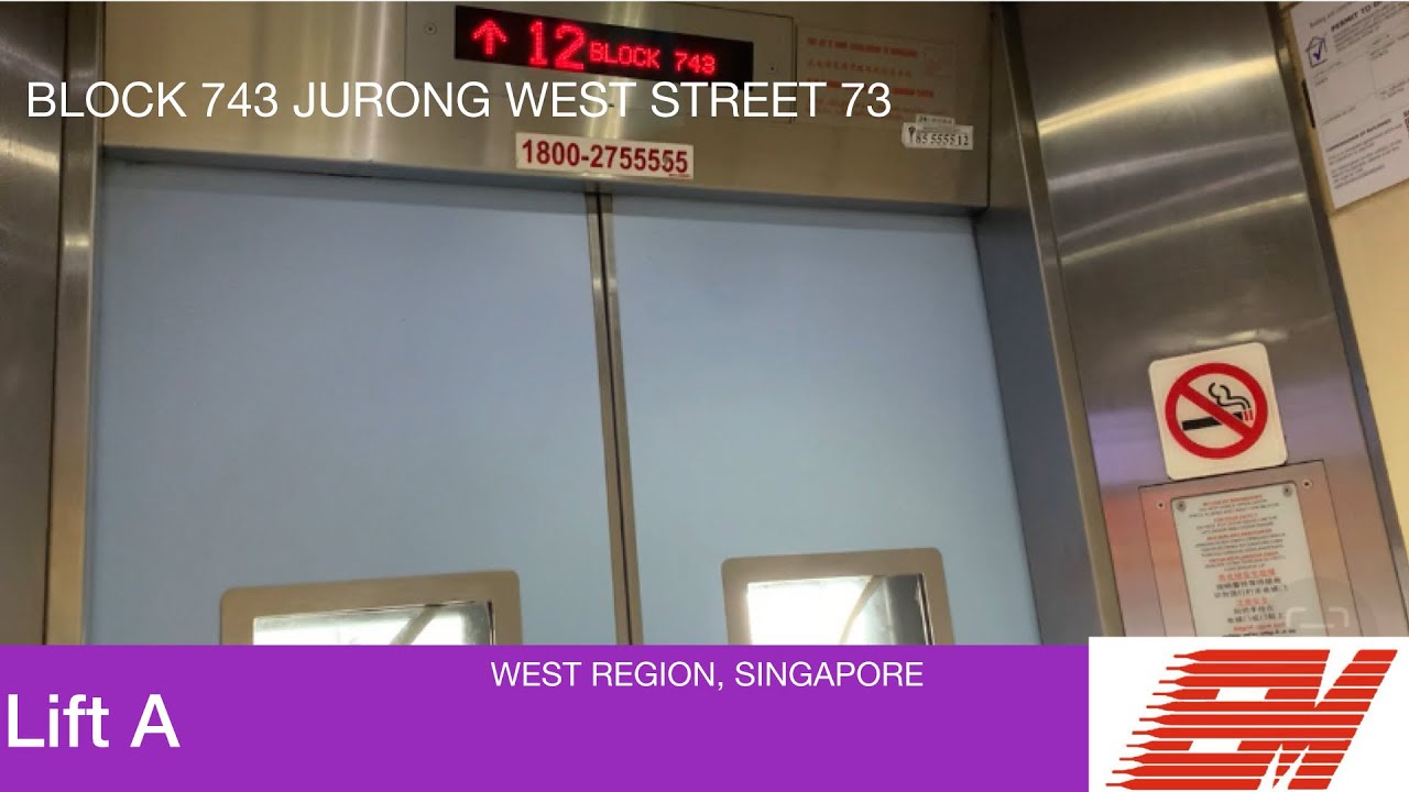 HDB Block 743 Jurong West || EM Elevator (Lift A) - YouTube