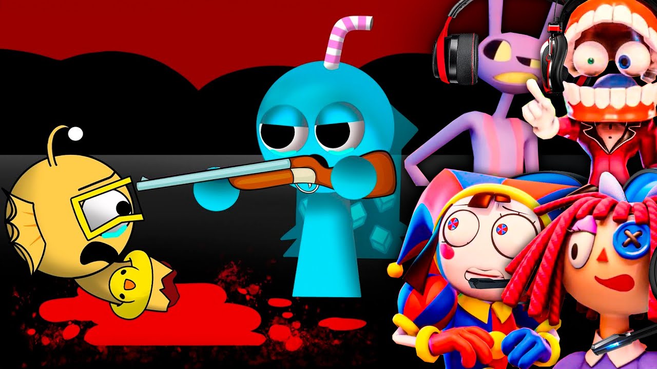 The Amazing Digital Circus React to NEW Sprunki OC House of Horrors 8 ...