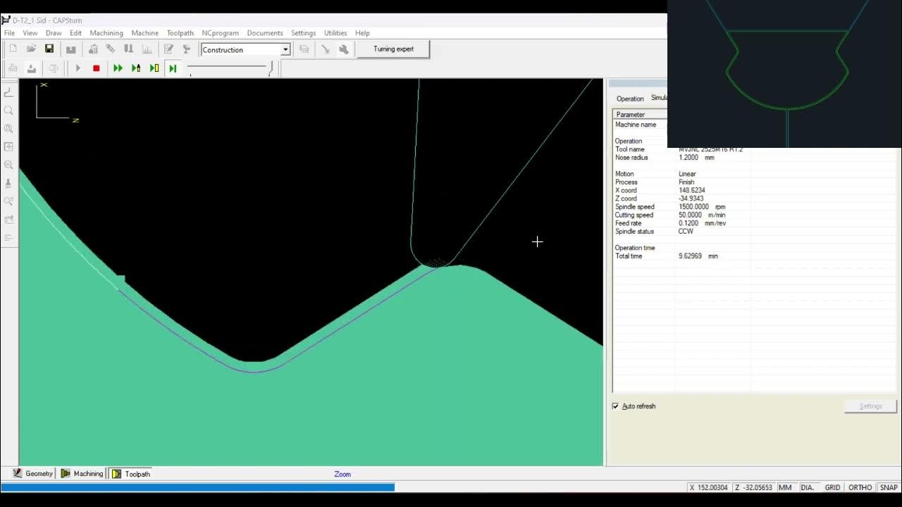 CNC Turn Programming 10 - YouTube