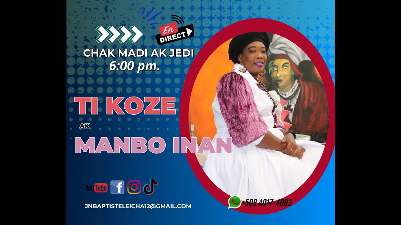 Emisyon Tikoze ak Manbo Inan lap palew de lwa simbi nan makaya - YouTube