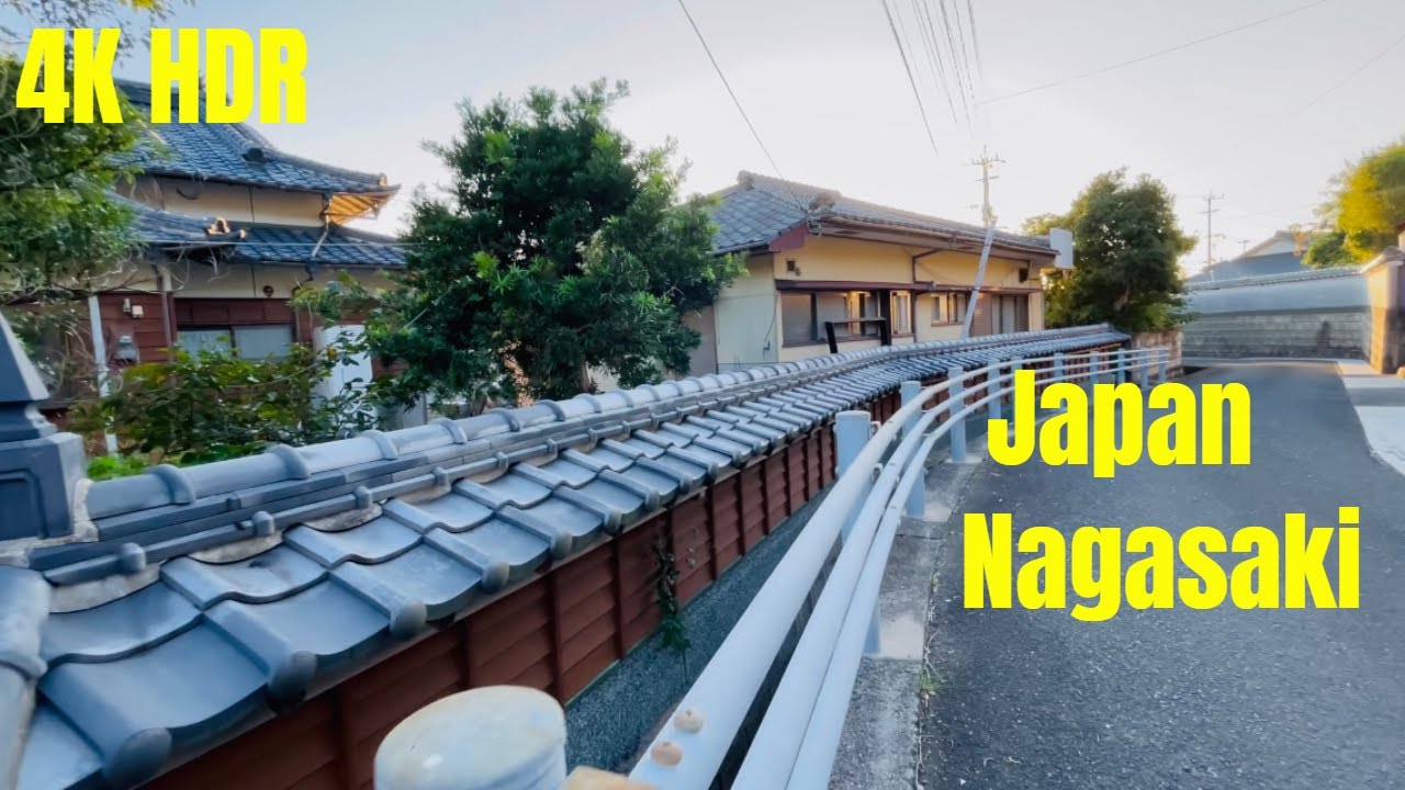 [4K HDR] Japanese Beautiful Sunset Walk | Japanase Countryside ...