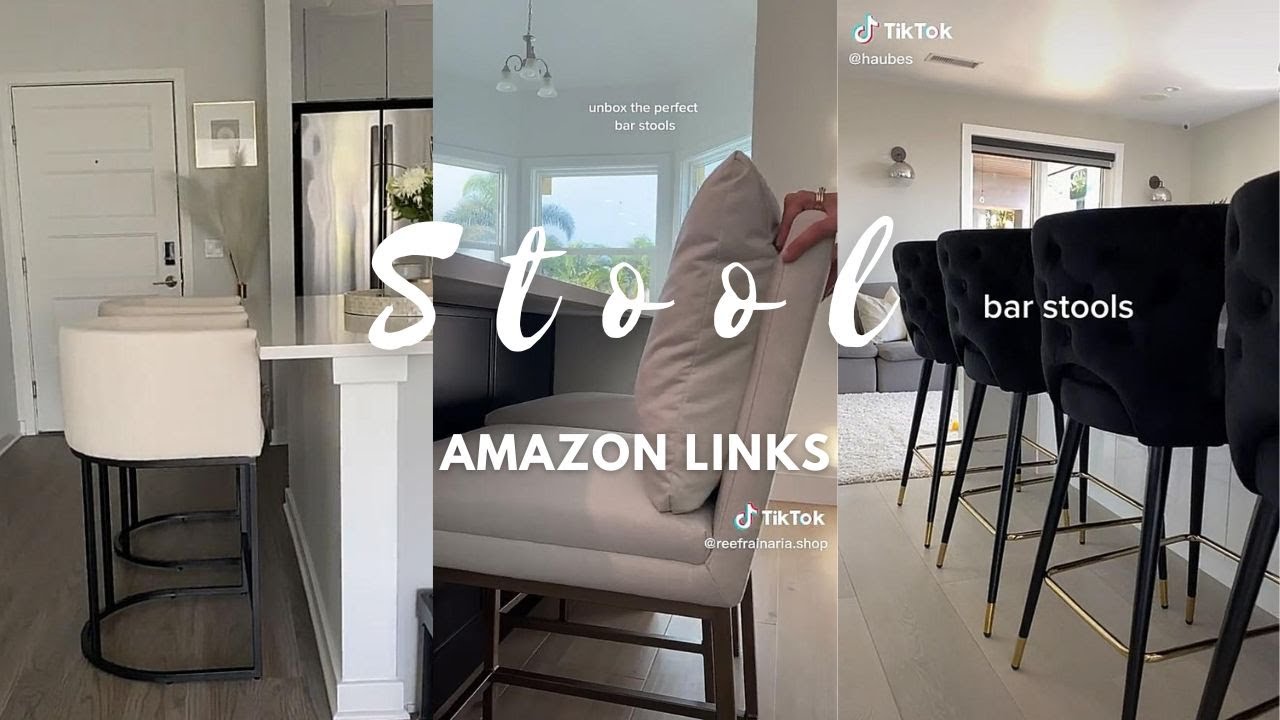 Amazon finds bar stools/Tiktok made me buy it/with links - YouTube