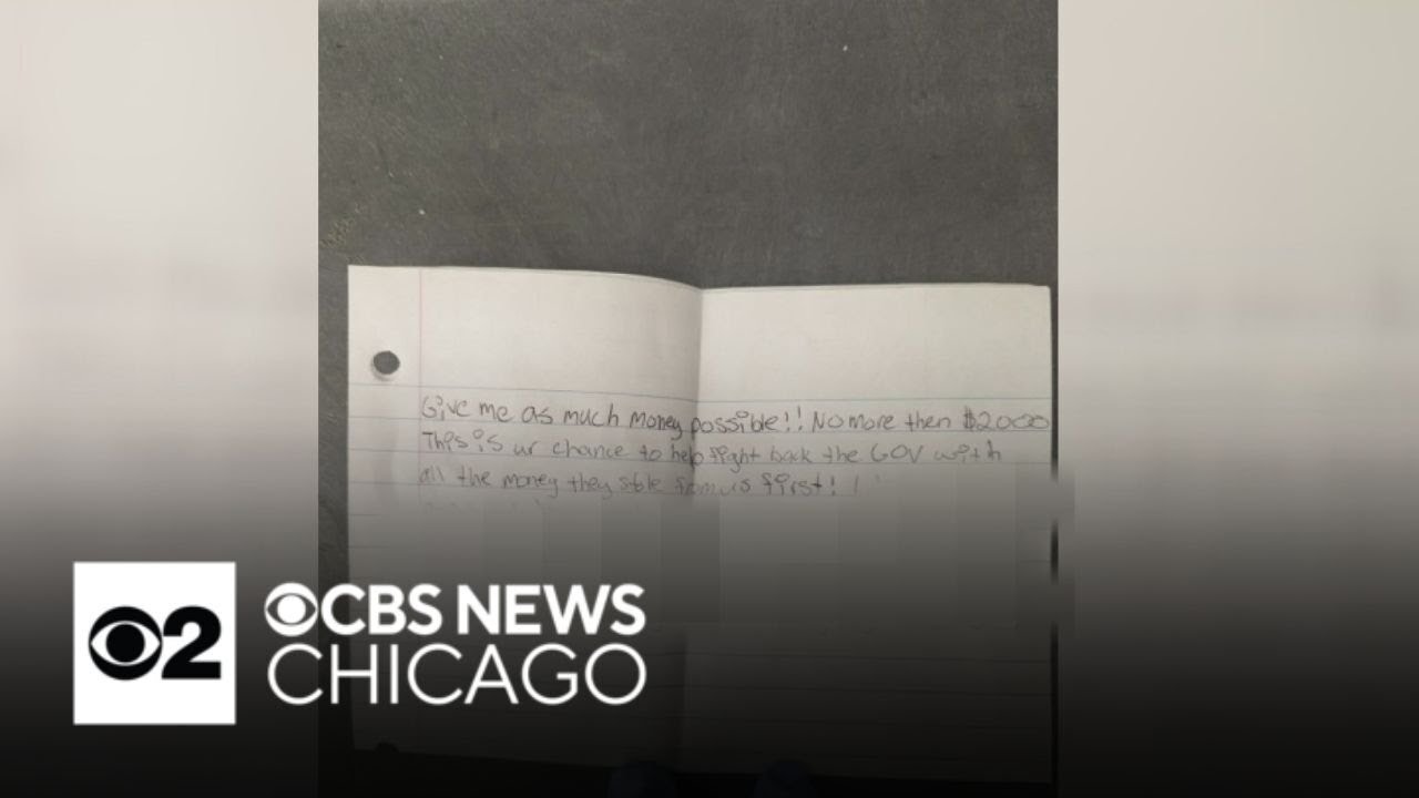 FBI: Suspected bank robber leaves curious note - YouTube