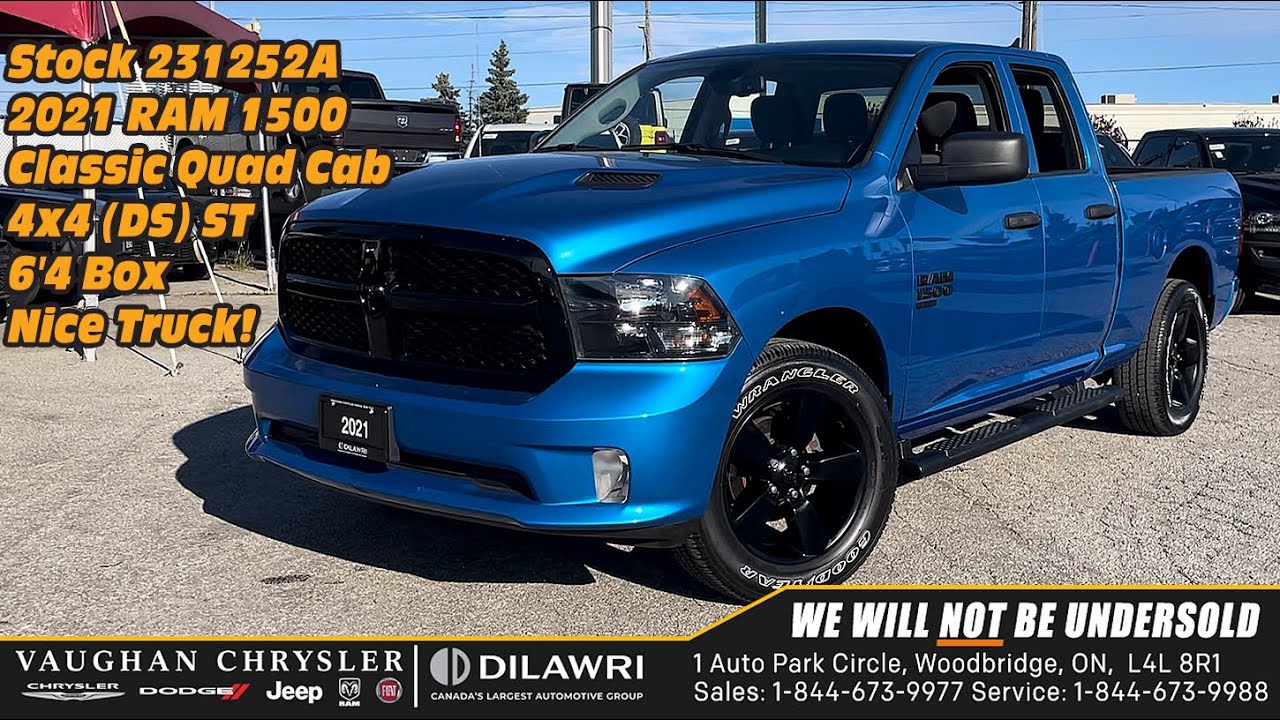 2021 RAM 1500 Classic Quad Cab 4x4 (DS) ST 6'4 Box Nice Truck! at ...