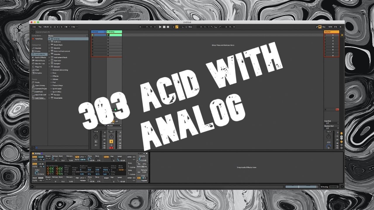 HOW TO MAKE 303 ACID EMULATION WITH ANALOG (ABLETON) - YouTube