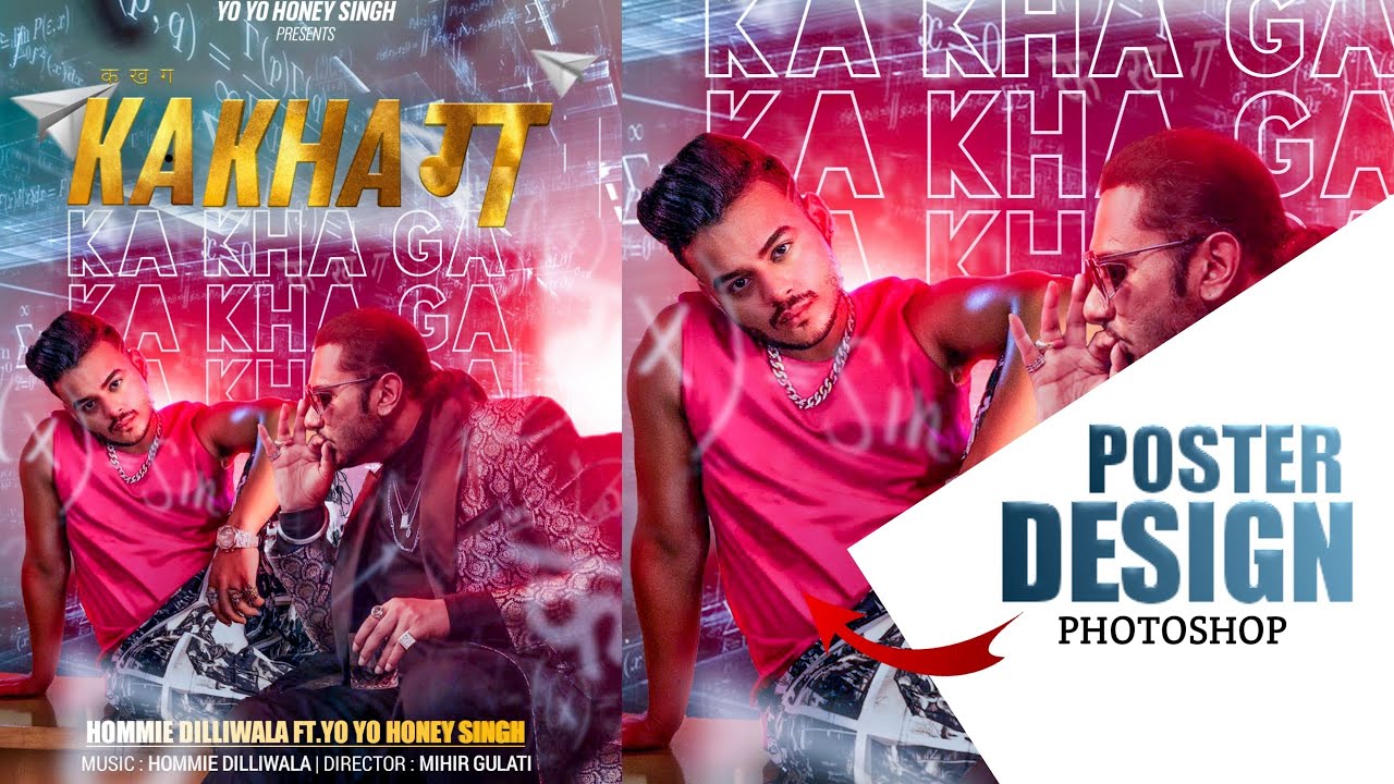 I Made My Own Song Poster || How To make Song Poster In Photoshop - YouTube