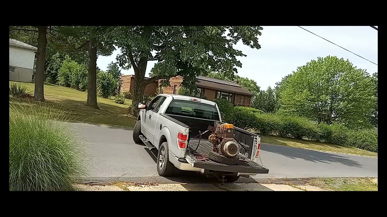 Case Backhoe 580c 207d rebuild pt 13 engine install, Construction King ...