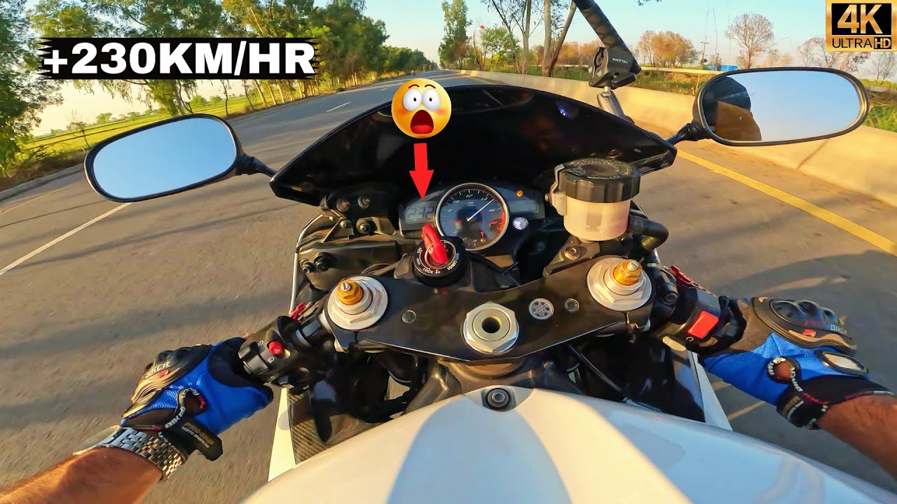 Yamaha R6 Hit 230+ in 4th Gear | Yamaha R6 Top Speed in Pakistan | Ayan ...