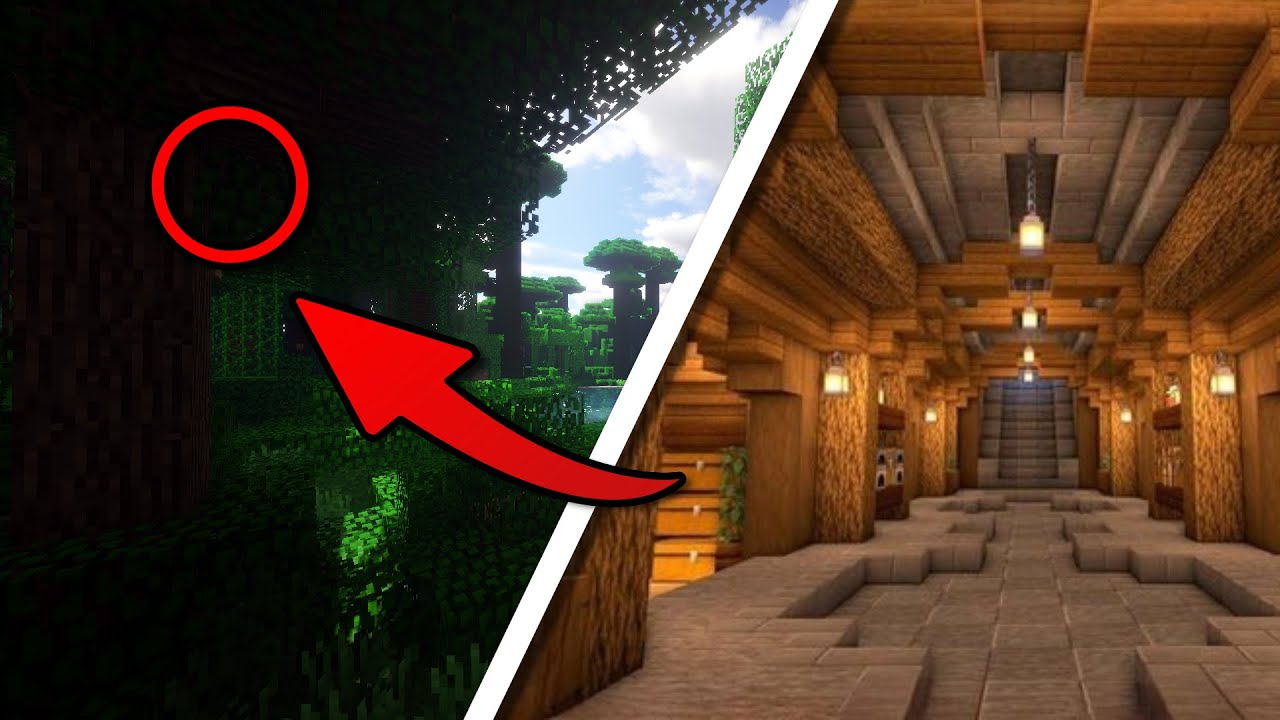 5 Simple Hidden Bases in Minecraft! - YouTube