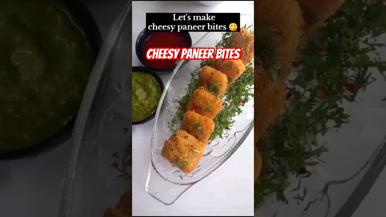 cheesy paneer bites recipe 😋👌#youtubeshorts #paneerrecipe #cheese # ...